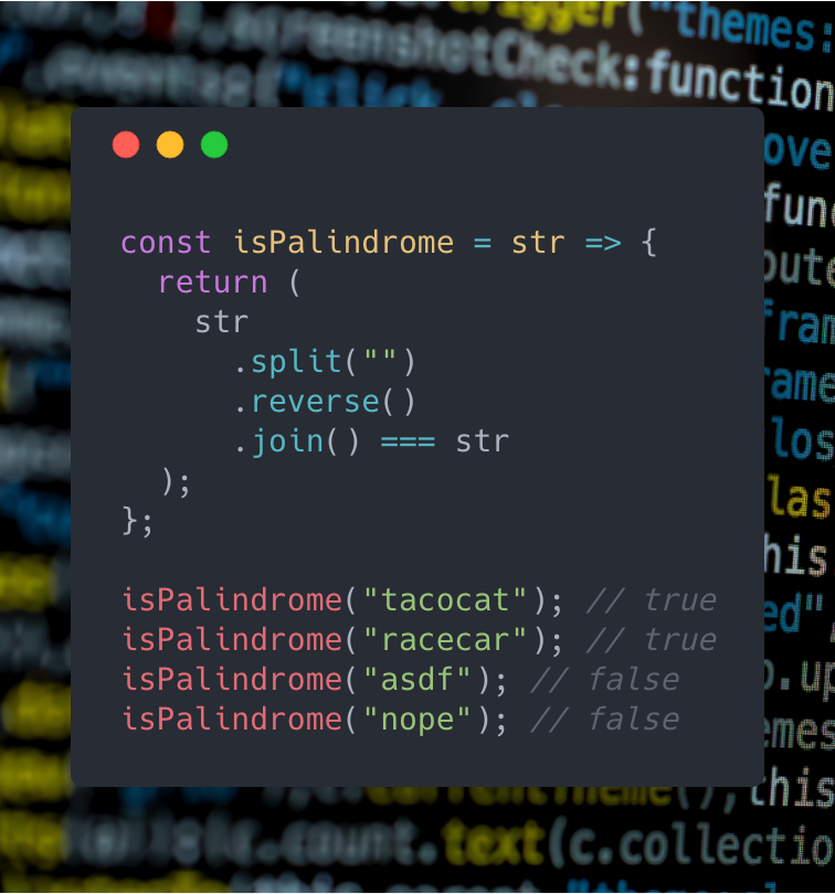 JS Coding Interview ion Build A Function That Tests To See If A